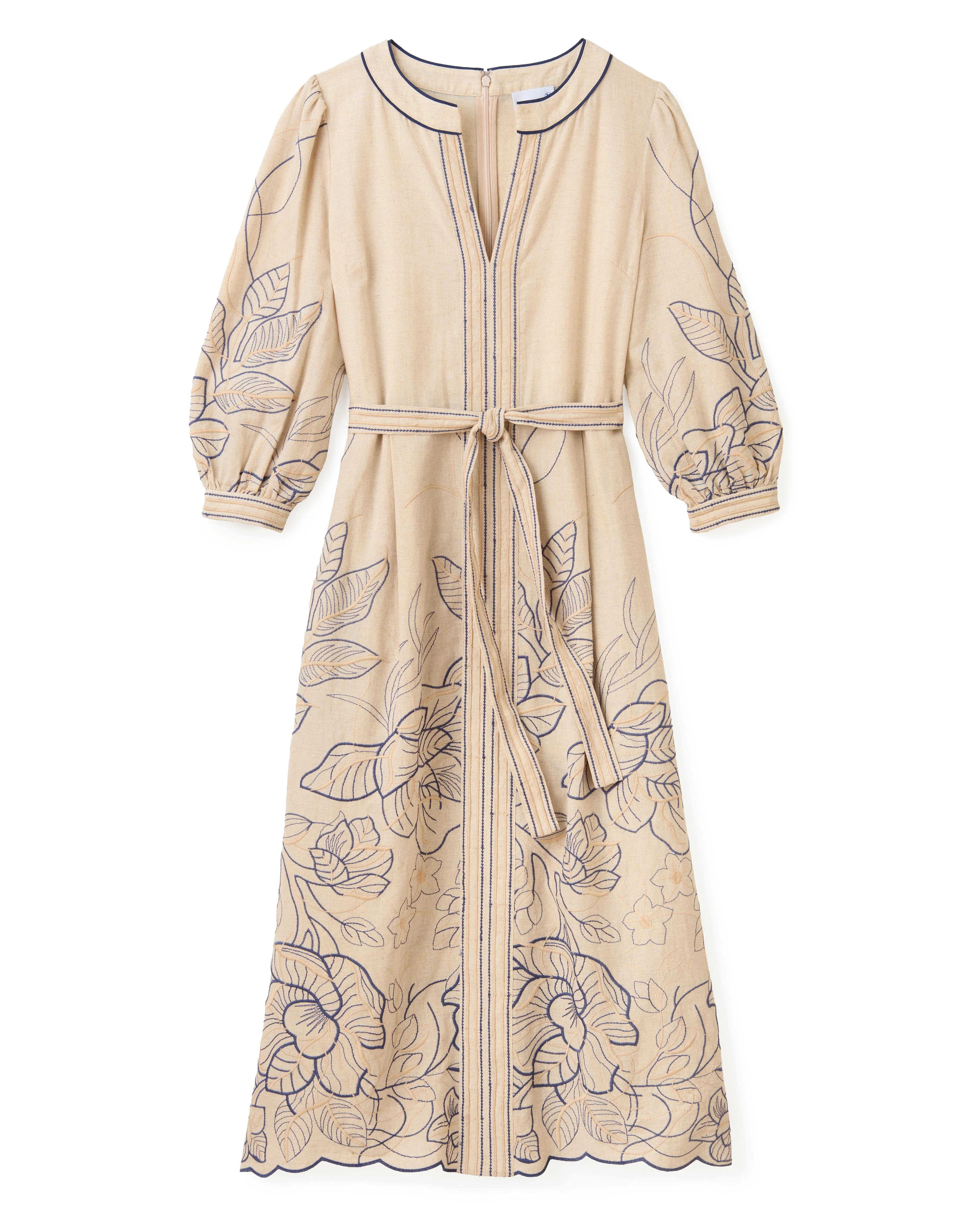 Sandy Dress - Natural Linen – Postcards from Paradise